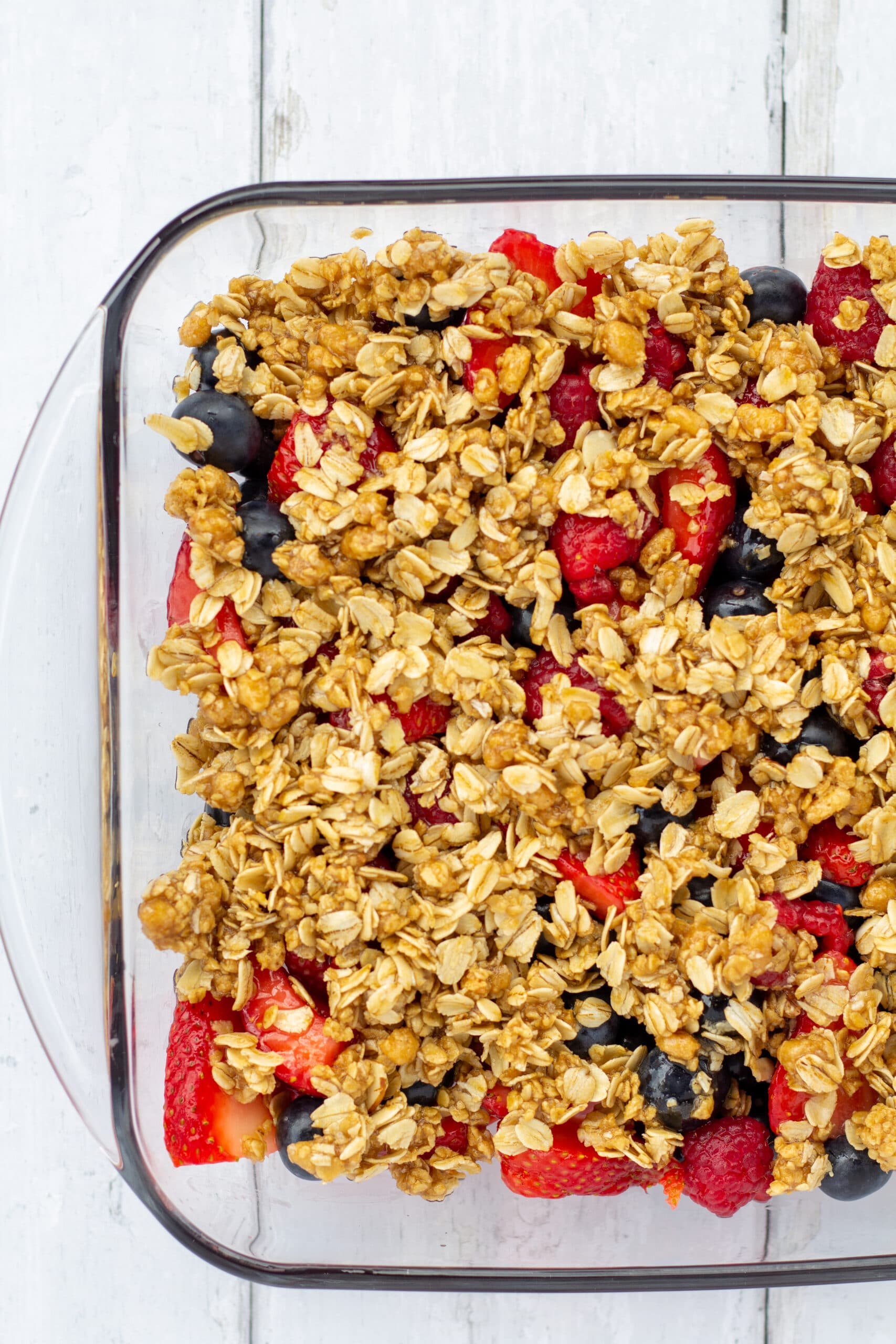 Summer Fruit Crisp in 3 Easy Steps - Salty Lemon Sister