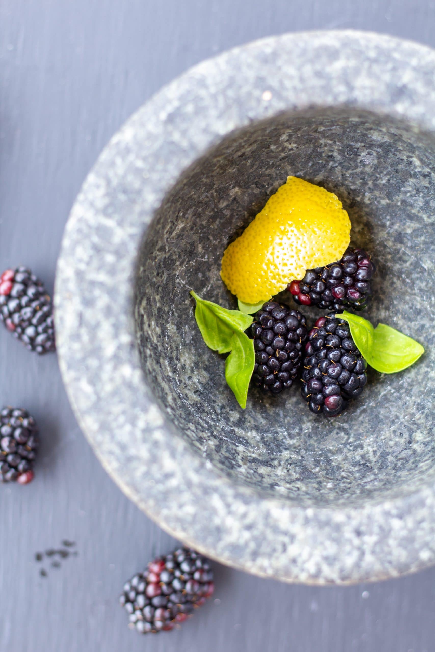 Refreshing Blackberry Basil Fizz - Salty Lemon Sister