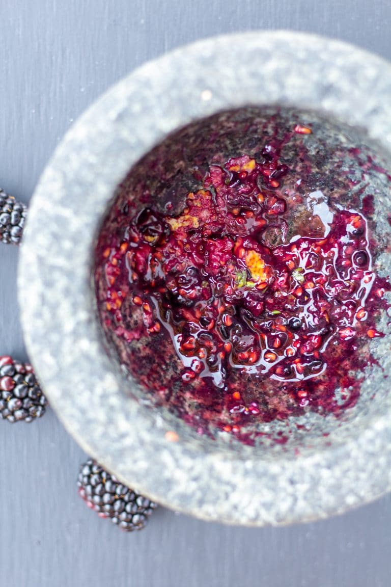 Refreshing Blackberry Basil Fizz - Salty Lemon Sister